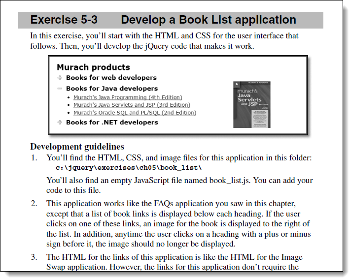 What Murach Books Courseware Includes